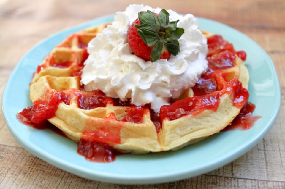 Strawberry Waffles - Recipe Boy