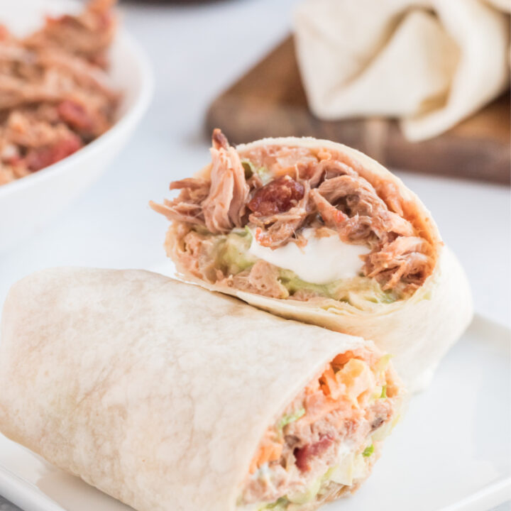 Slow Cooker Pork Burritos - Recipe Boy