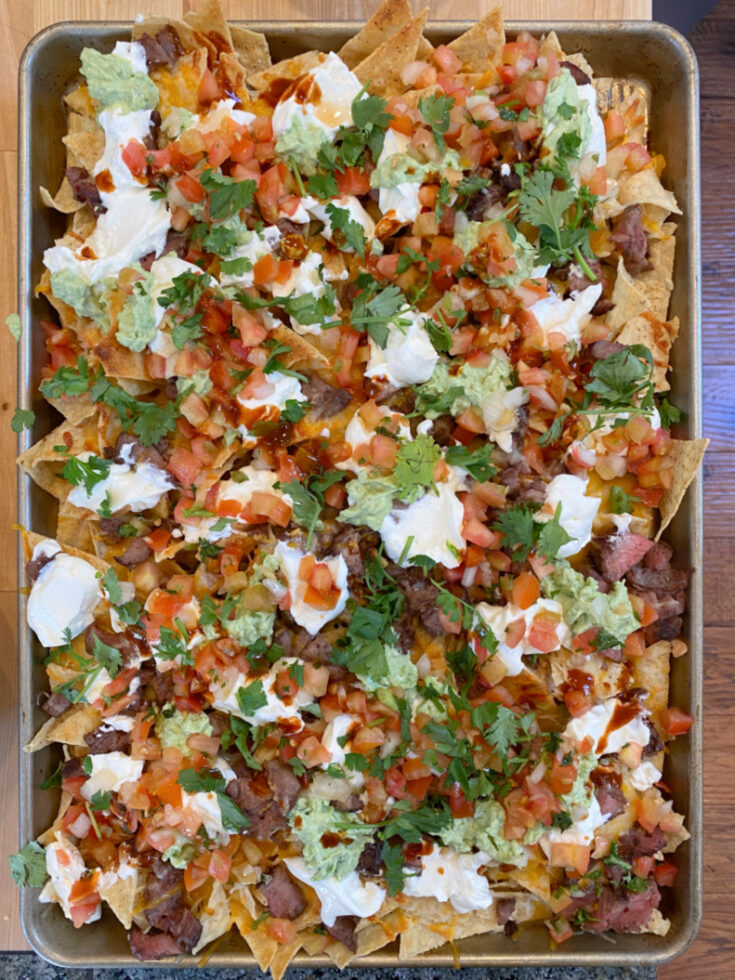 Sheet Pan Steak Nachos - Recipe Boy