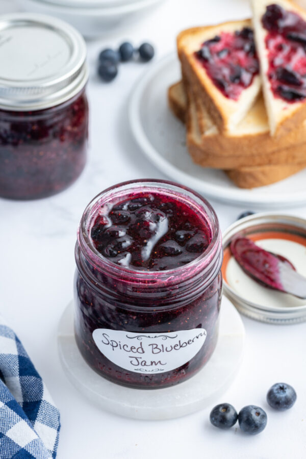 Spiced Blueberry Freezer Jam - Recipe Boy