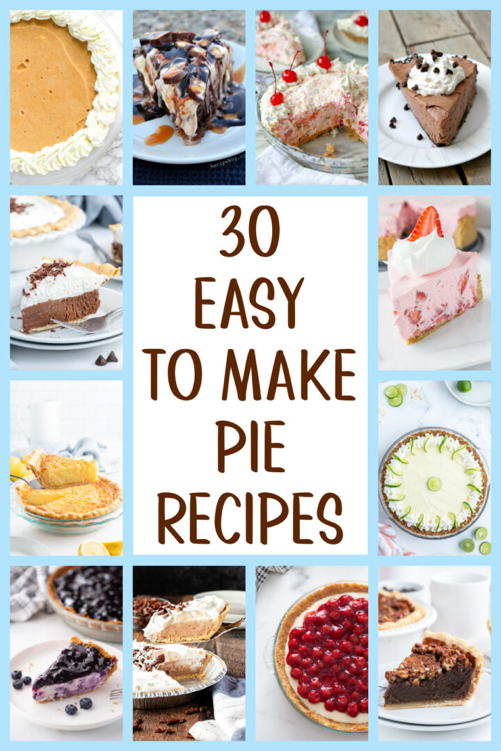 30 Easy to Make Pie Recipes - RecipeBoy