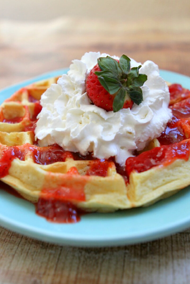 Strawberry Waffles - Recipe Boy