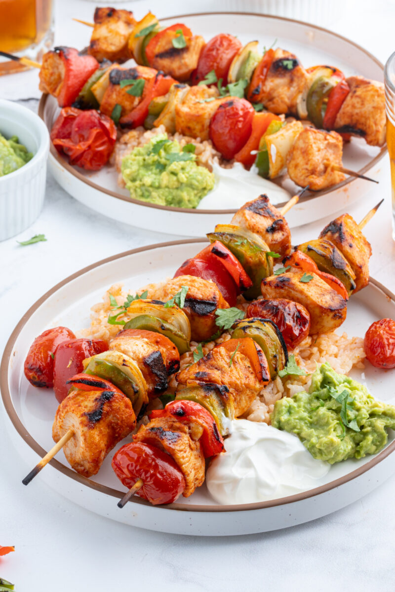 Grilled Chicken Taco Kebabs - RecipeBoy