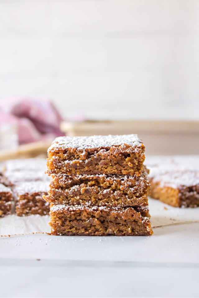 Gingerbread Blondies - Recipe Boy